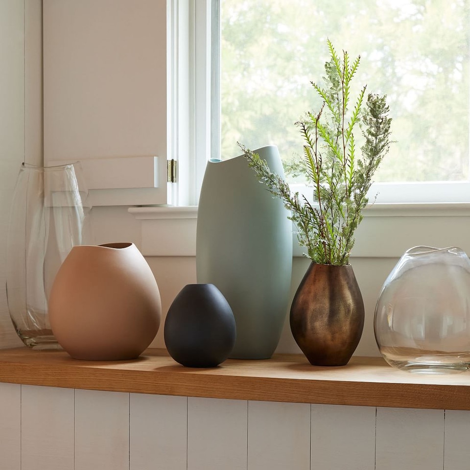Organic Glass Vases Modern Home Decor By West Elm West Elm Uk